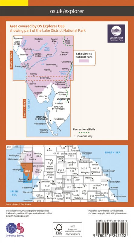 Explorer OL 06 The English Lakes: South-Western Area