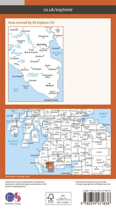 Explorer Active 311 Wigtown, Whithorn & the Machars