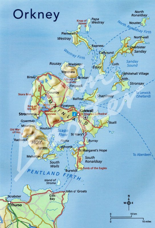 Orkney Islands Map