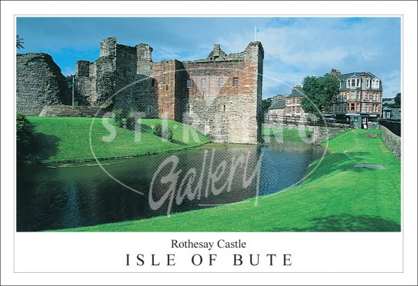 Rothesay Castle - Isle of Bute Postcard (H SG)