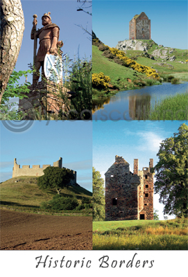 Historic Borders Postcard (V A6 LY)